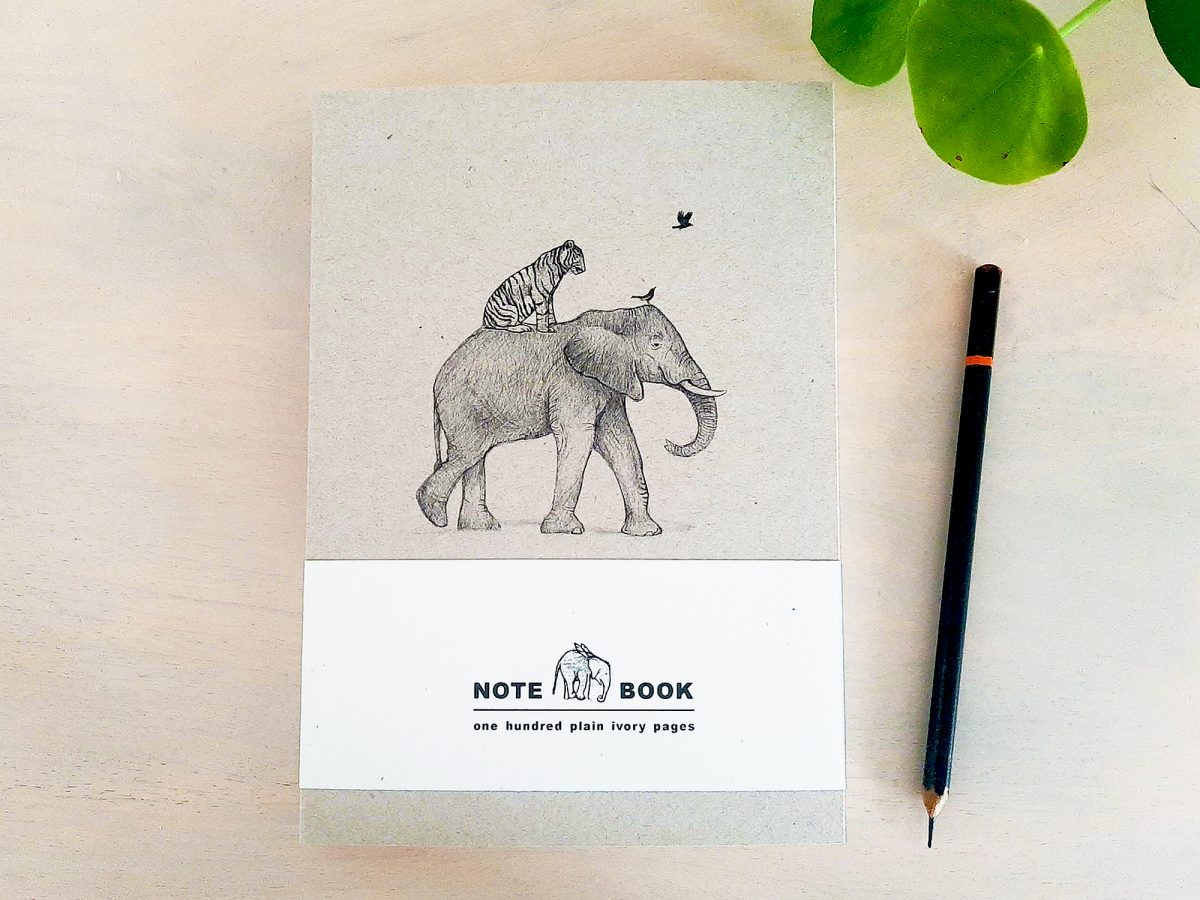 A5 Notebook – Elephant – Esther Connon